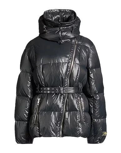 GANNI Quilted Down Jacket With Detachable Hood And Belt