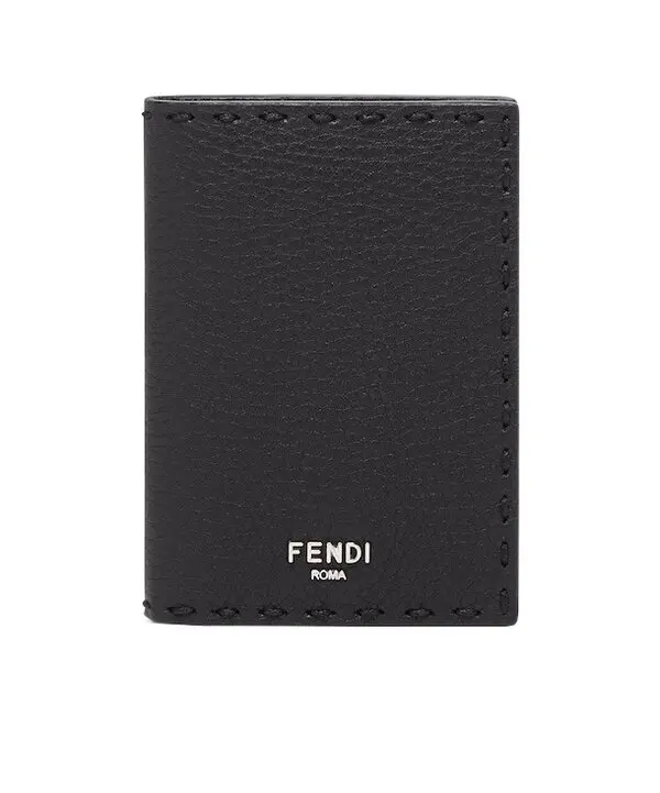 Fendi Logo Plaque Bifold Card Holder