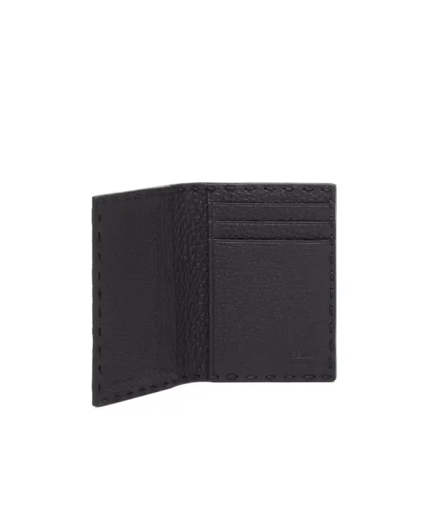 Fendi Logo Plaque Bifold Card Holder