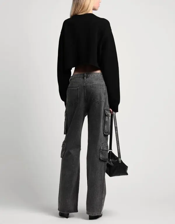 Dolce & Gabbana Cashmere Crew Neck Embellished Cropped Sweater