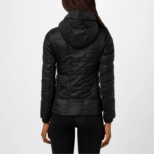 Canada Goose Down Puffer Jacket With Logo Patch And Drawstring Hood