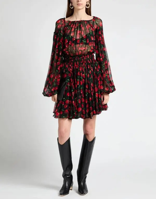 Dolce & Gabbana Colorful Chiffon Dress