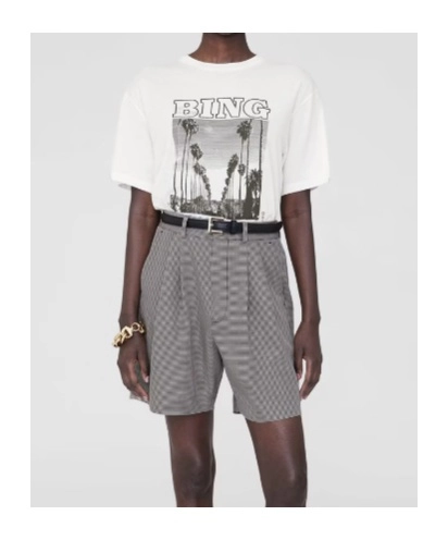 ANINE BING Short-sleeved Crew Neck T-shirt