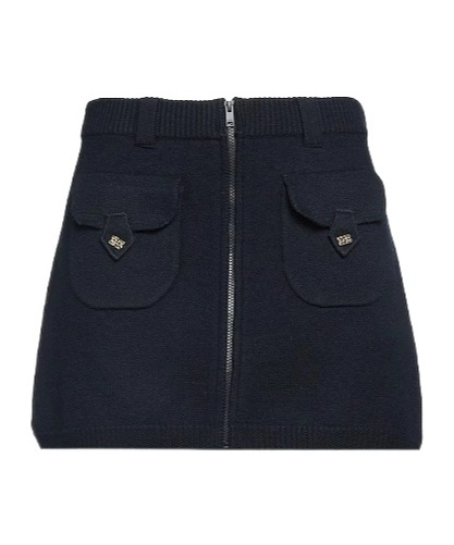GANNI Knitted Mini Skirt