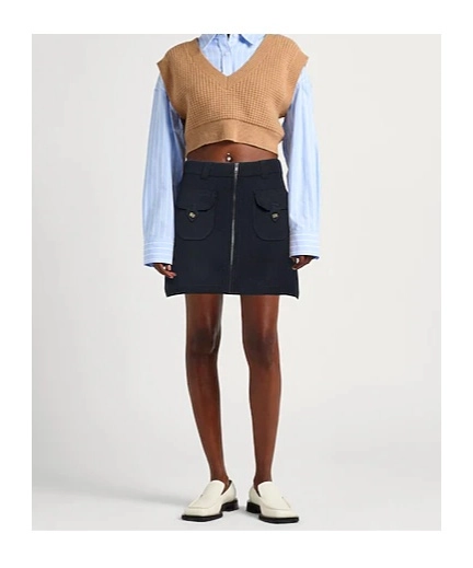 GANNI Knitted Mini Skirt