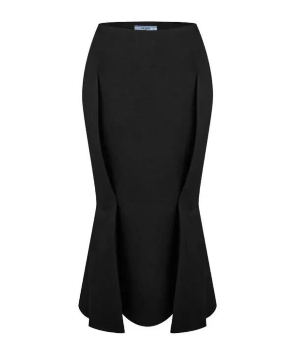 Prada Panelled Midi Skirt