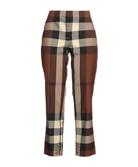 Burberry Tapered Plaid Twill Trousers
