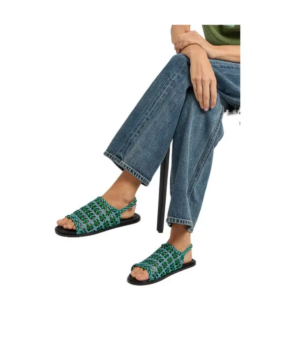 J.W.ANDERSON Net Woven Leather Sandals