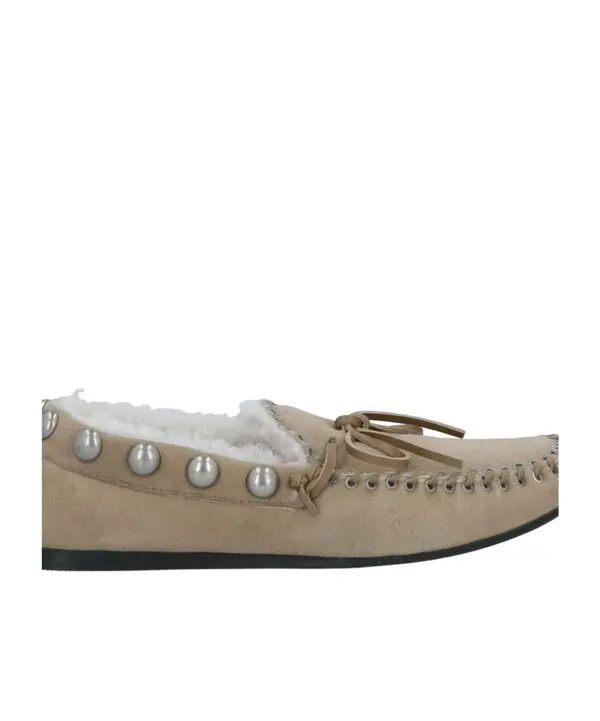 Isabel Marant Étoile Suede Loafers With Shearling Lining And Stud Detailing