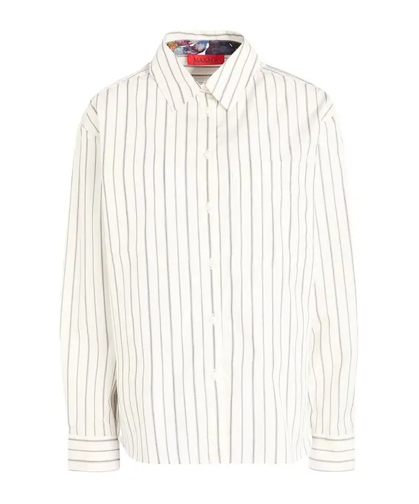MAXCO. Max&co. Striped Long Sleeve Shirt With Classic Collar