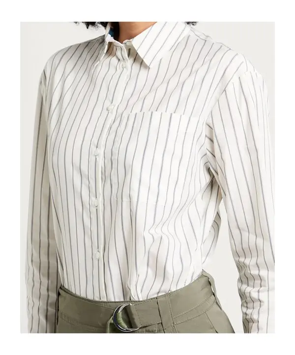 MAXCO. Max&co. Striped Long Sleeve Shirt With Classic Collar