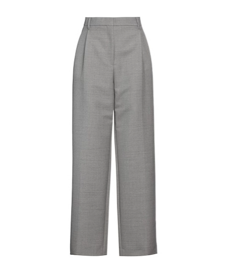 Burberry Solid Color Wool Wide-leg Pants