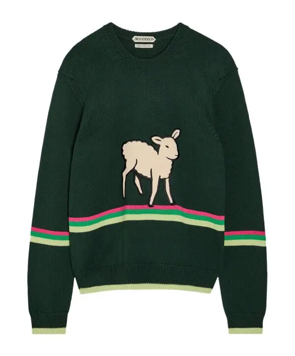J.W.ANDERSON Sheep Striped Cotton-knit Jumper