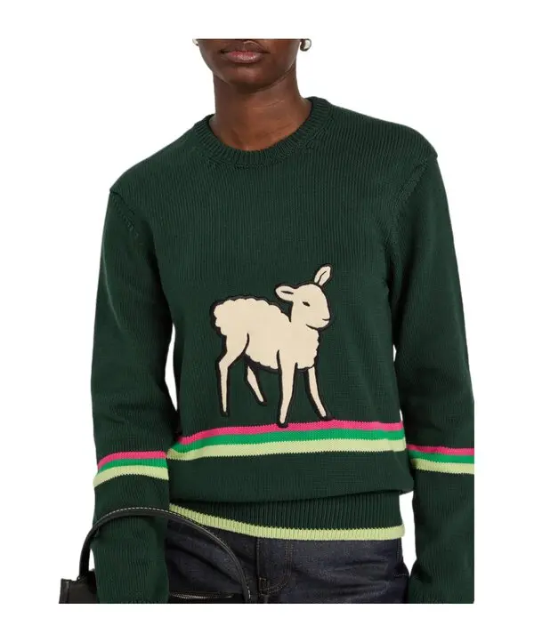 J.W.ANDERSON Sheep Striped Cotton-knit Jumper