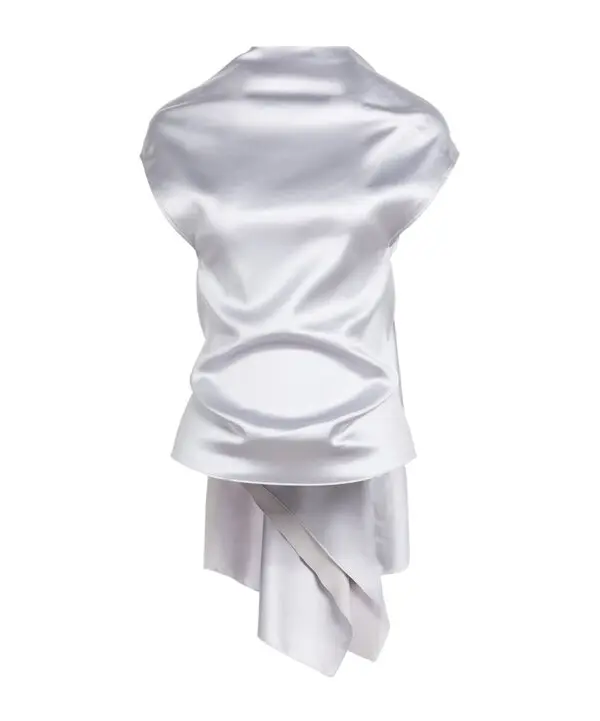 Sportmax Short Sleeve High Neck Top