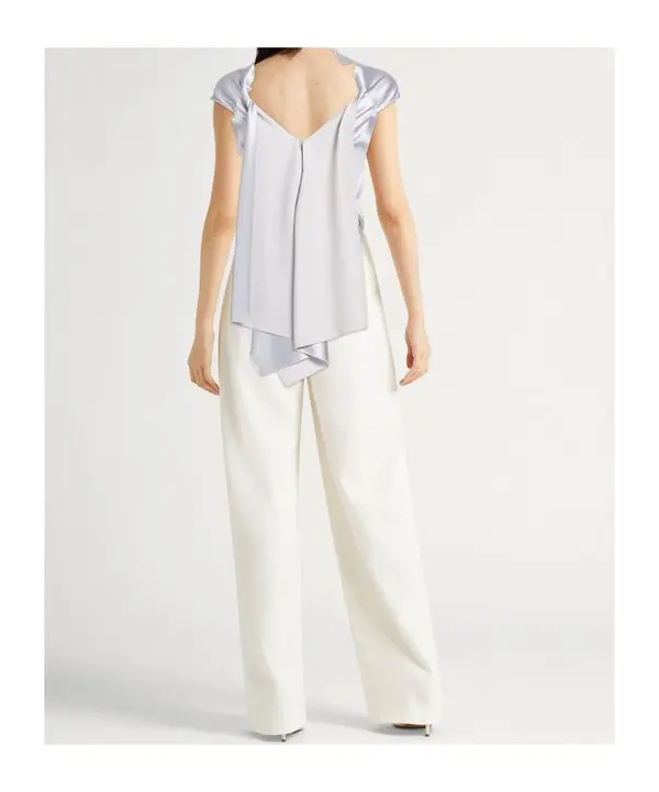 Sportmax Short Sleeve High Neck Top