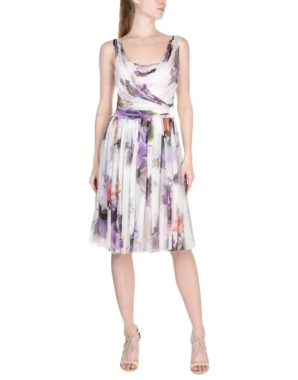 Dolce & Gabbana Sleeveless Floral Chiffon Dress