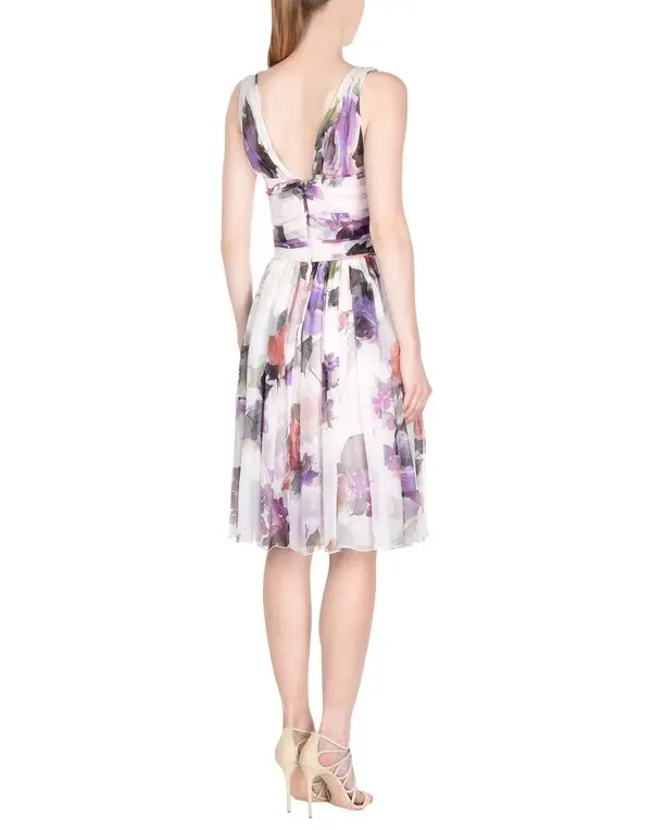 Dolce & Gabbana Sleeveless Floral Chiffon Dress