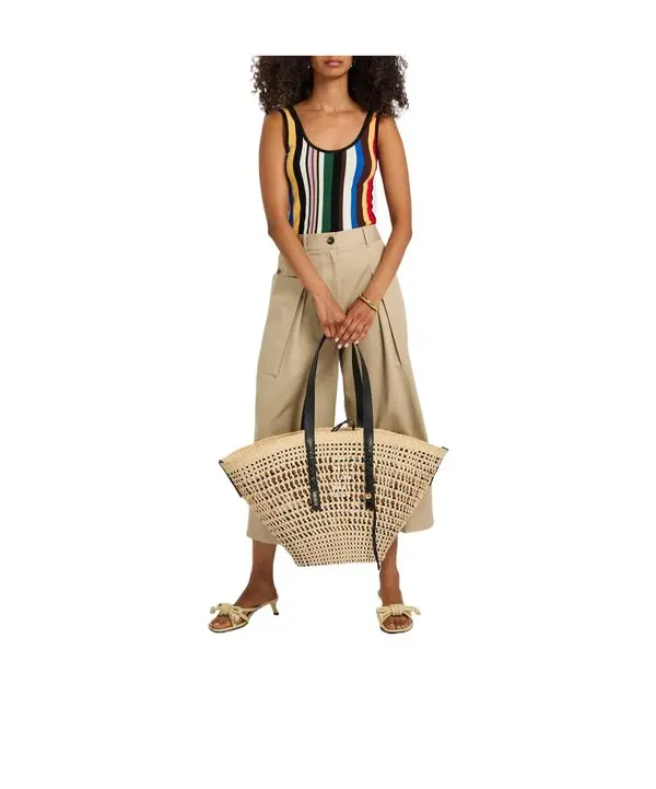 Loewe Handwoven Straw Basket Bag