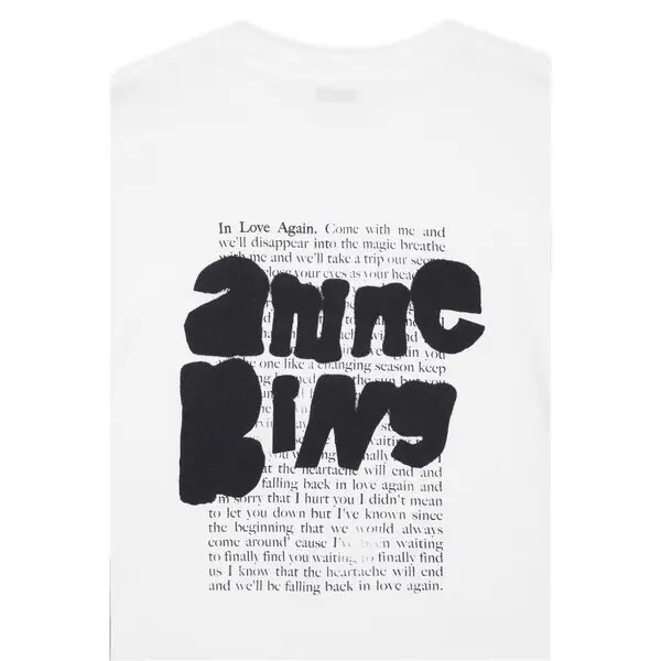 ANINE BING Short-sleeved Crew Neck T-shirt
