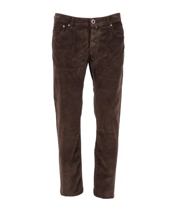 Jacob Cohen Logo Patch Straight Leg Pants