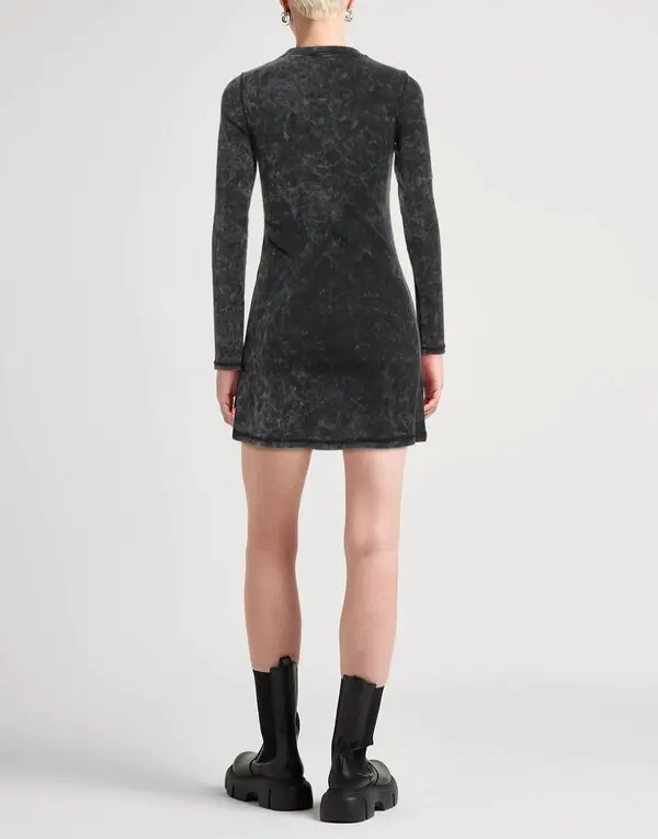 DIESEL® Bodycon Dress With Tie-dye And Embellished Logo