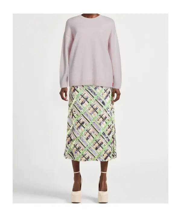 MAXCO. Max&co. Ribbed Crew Neck Sweater