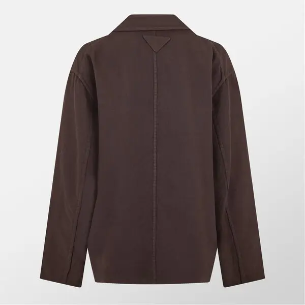 Prada Cotton Classic Collar Button Jacket