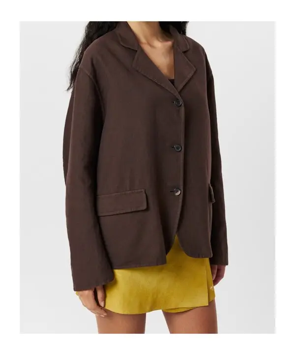 Prada Cotton Classic Collar Button Jacket