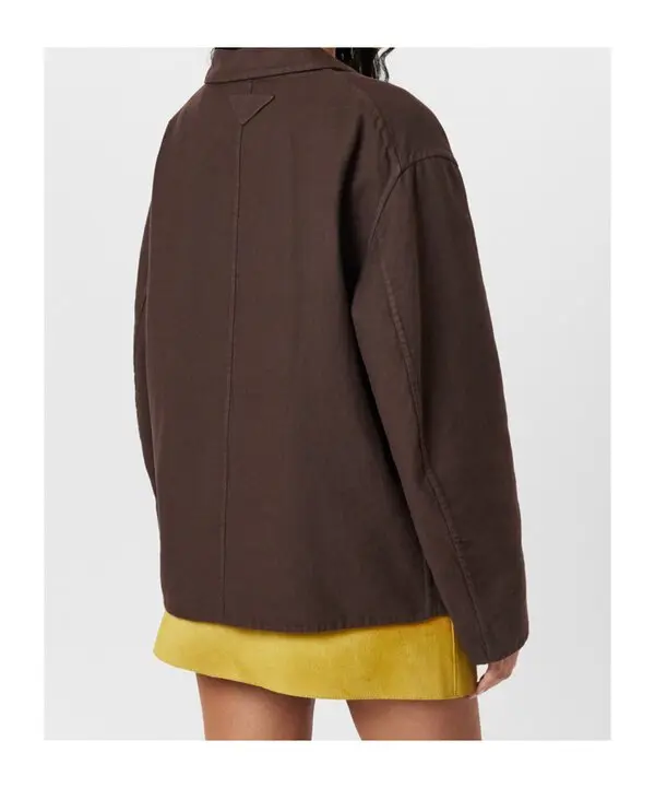 Prada Cotton Classic Collar Button Jacket