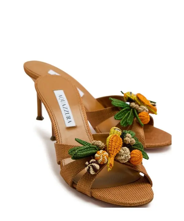 AQUAZZURA Versatile Woven Heeled Sandals