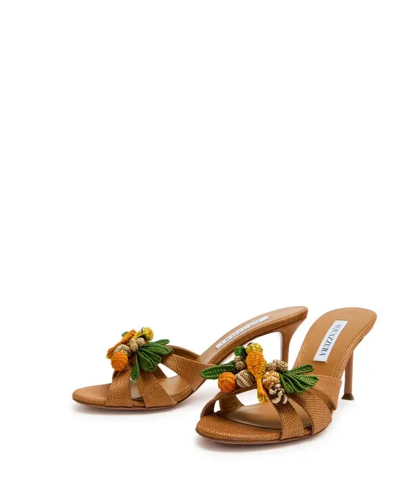 AQUAZZURA Versatile Woven Heeled Sandals