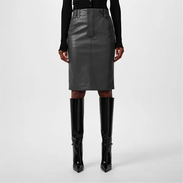 Saint Laurent Large Pocket Pencil Skirt