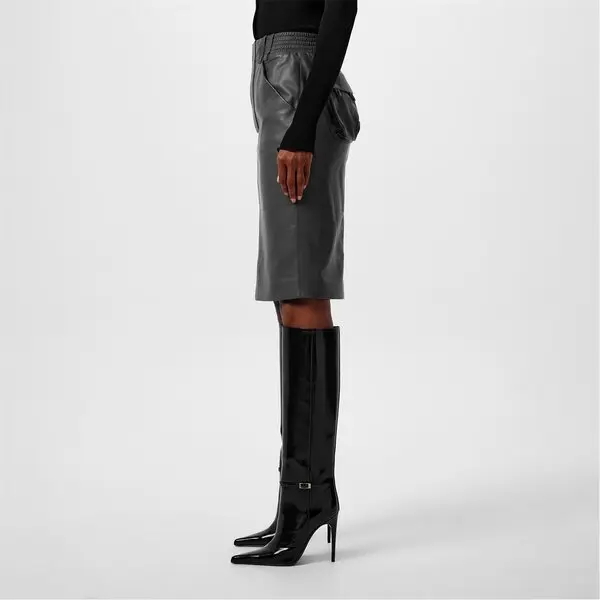 Saint Laurent Large Pocket Pencil Skirt
