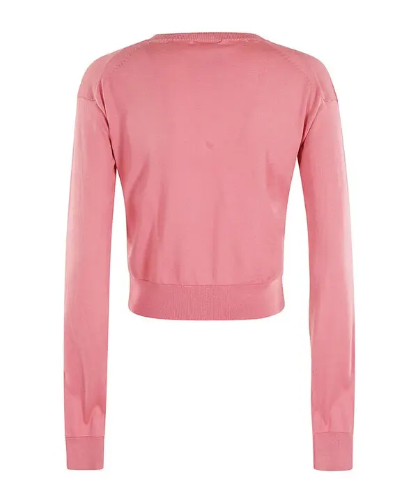 SEMICOUTURE V-neck Long-sleeved Sweater