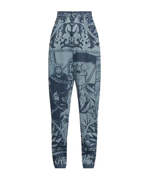 Dolce & Gabbana Two-tone Washed Jeans