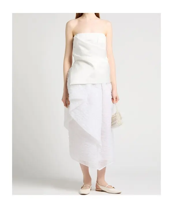 Sportmax Bandeau Pleated Tank Top