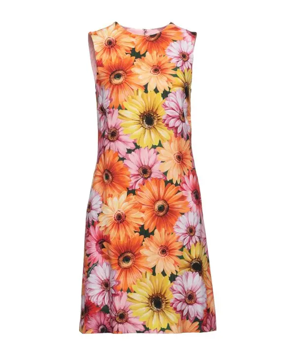Dolce & Gabbana Floral-print Crepe Sleeveless Crewneck Dress