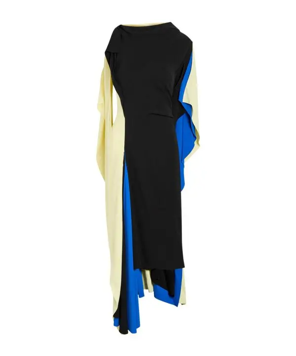 Loewe Color-blocked Asymmetric Dress - Black