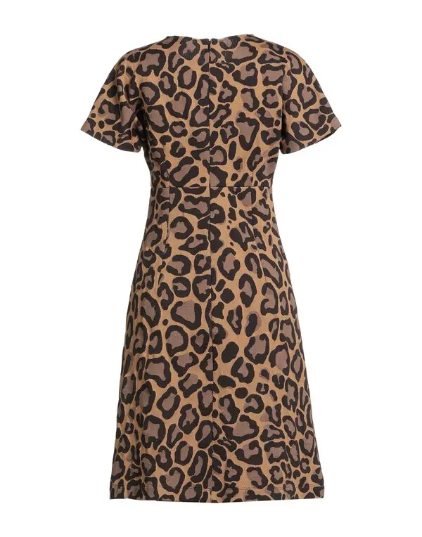 Dolce & Gabbana Leopard Print Jacquard Knit Dress
