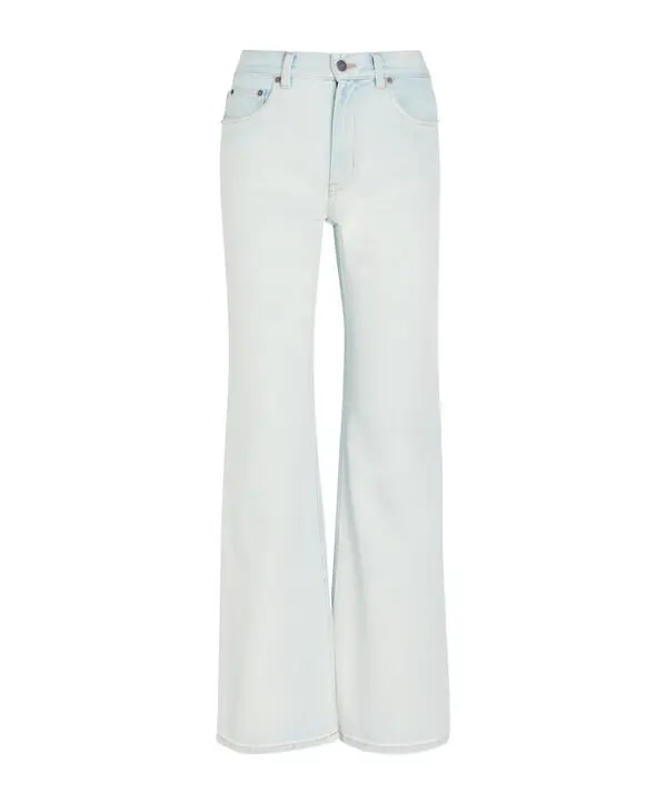 Chloé High-waisted Flared Jeans - White