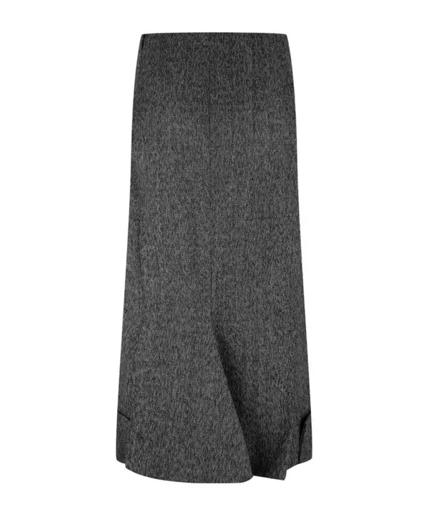 Prada Pleat Midi Skirt
