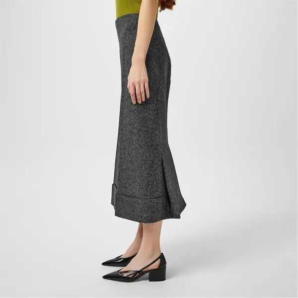 Prada Pleat Midi Skirt