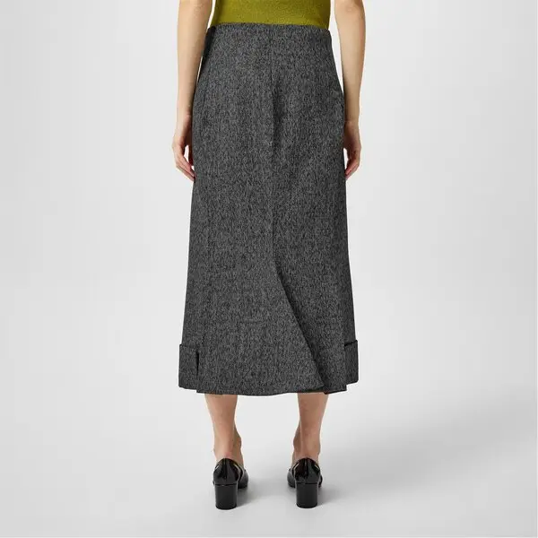 Prada Pleat Midi Skirt