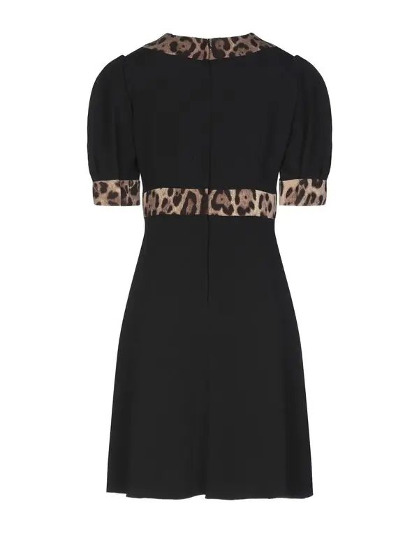 Dolce & Gabbana Solid Color V-neck Dress