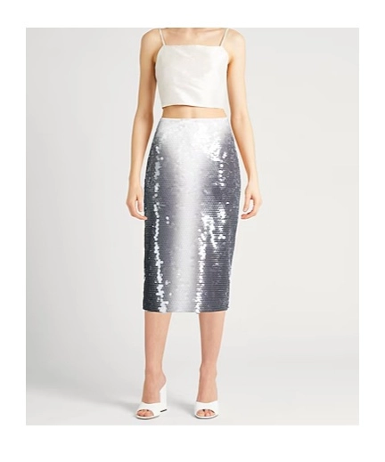 Sportmax Sequined Elastic Waist Skirt