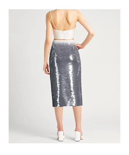 Sportmax Sequined Elastic Waist Skirt