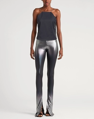 DIESEL® Color-blocked Twill Jersey Crop Top - Black