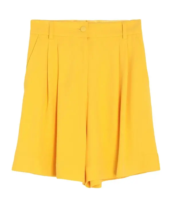 Dolce & Gabbana Tailored Pleated Shorts - Yellow