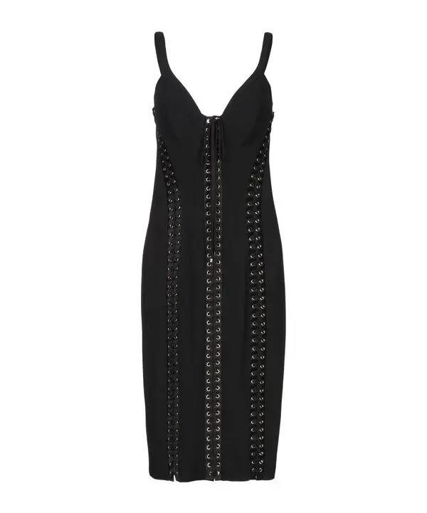 Dolce & Gabbana Solid Color Sleeveless Slim-fit Dress